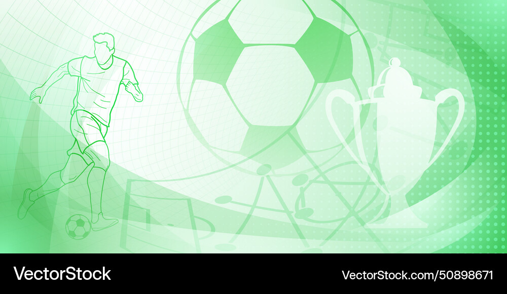 Football themed background Royalty Free Vector Image