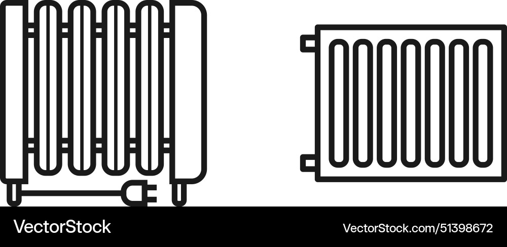 Air heater radiator icon Royalty Free Vector Image