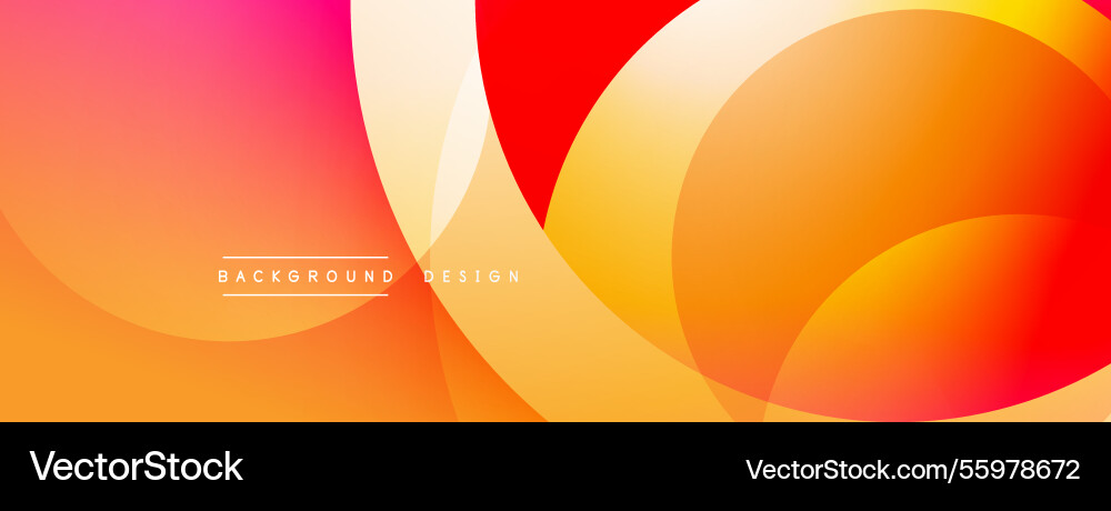 Background design with overlapping circular Vector Image