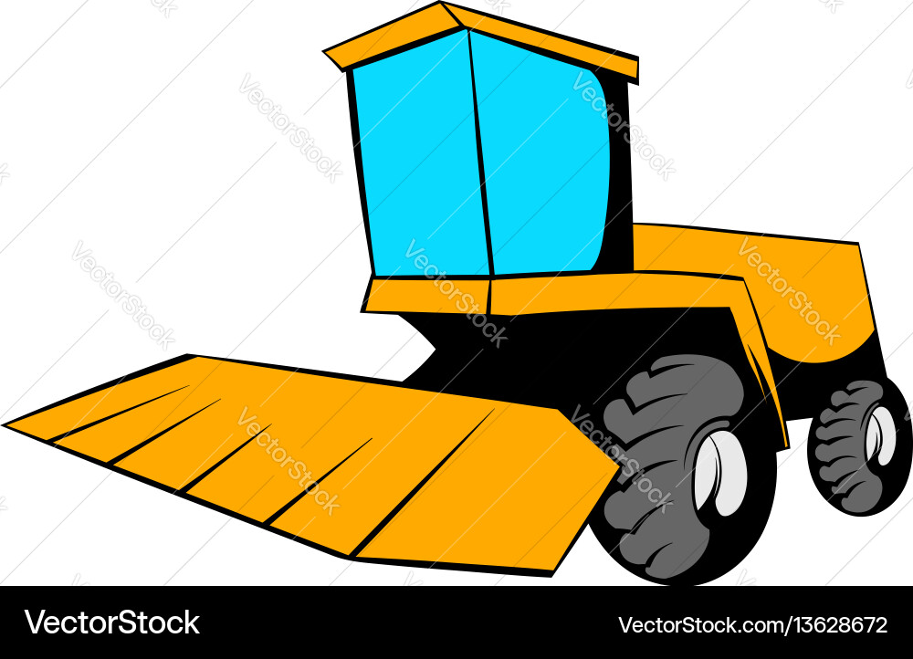 Cartoon Combine Icon Royalty Free Vector Image
