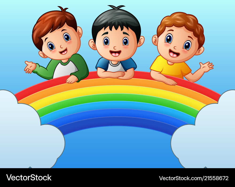 Kid Rainbow Clip Art