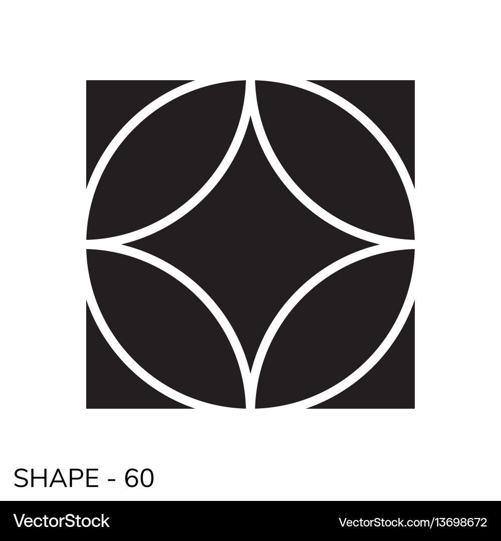 Einfache Geometrie Form Lizenzfreies Vektorbild