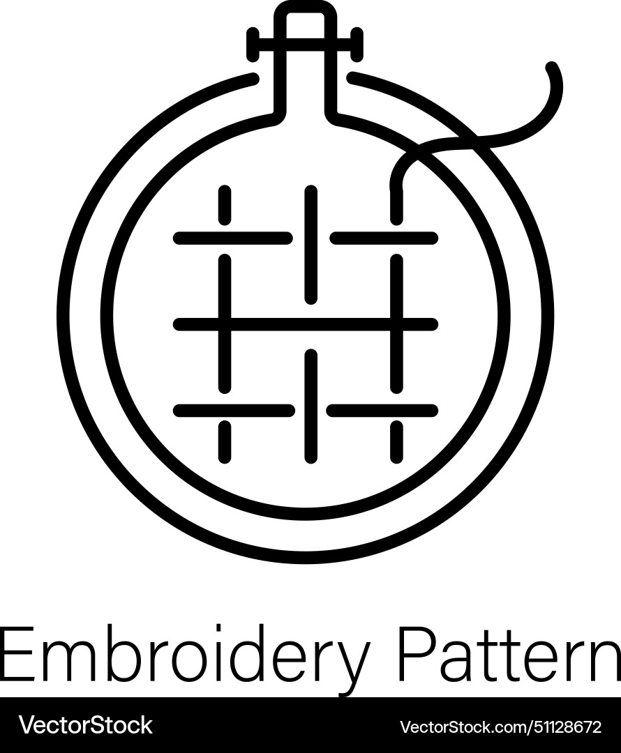 Embroidery pattern Royalty Free Vector Image - VectorStock