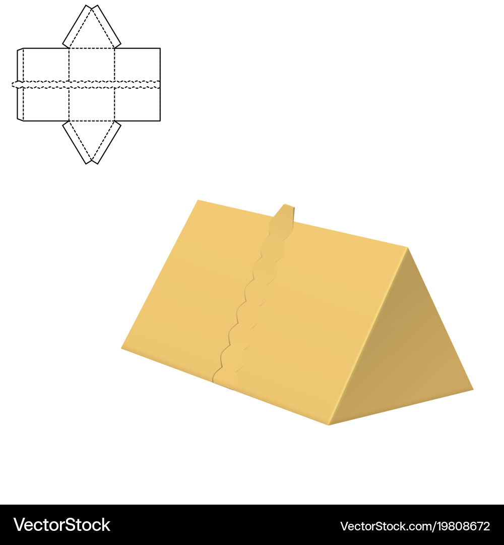 Foldable Packaging Template Royalty Free Vector Image