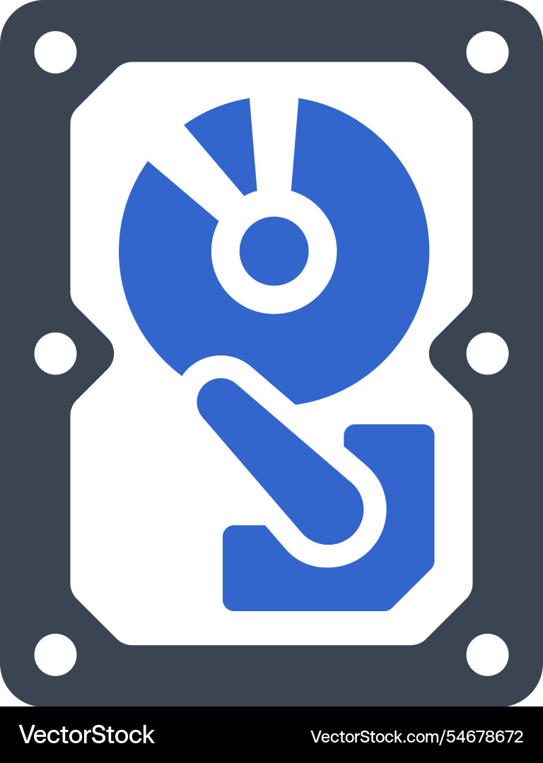 Hard disk icon Royalty Free Vector Image - VectorStock