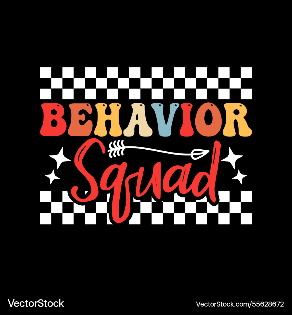 Vintage behavior therapist t-shirt design Vector Image