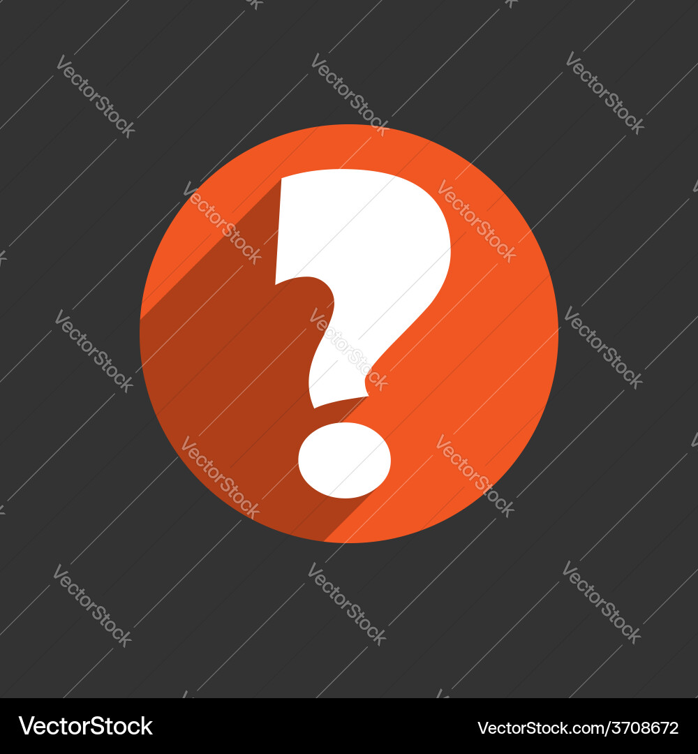 Weißes Fragezeichen-Symbol Lizenzfreies Vektorbild