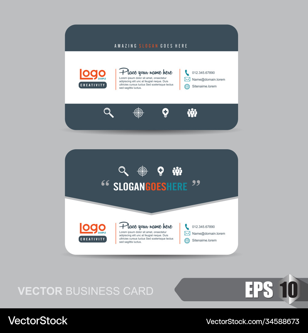 Business card 299 Royalty Free Vector Image - VectorStock
