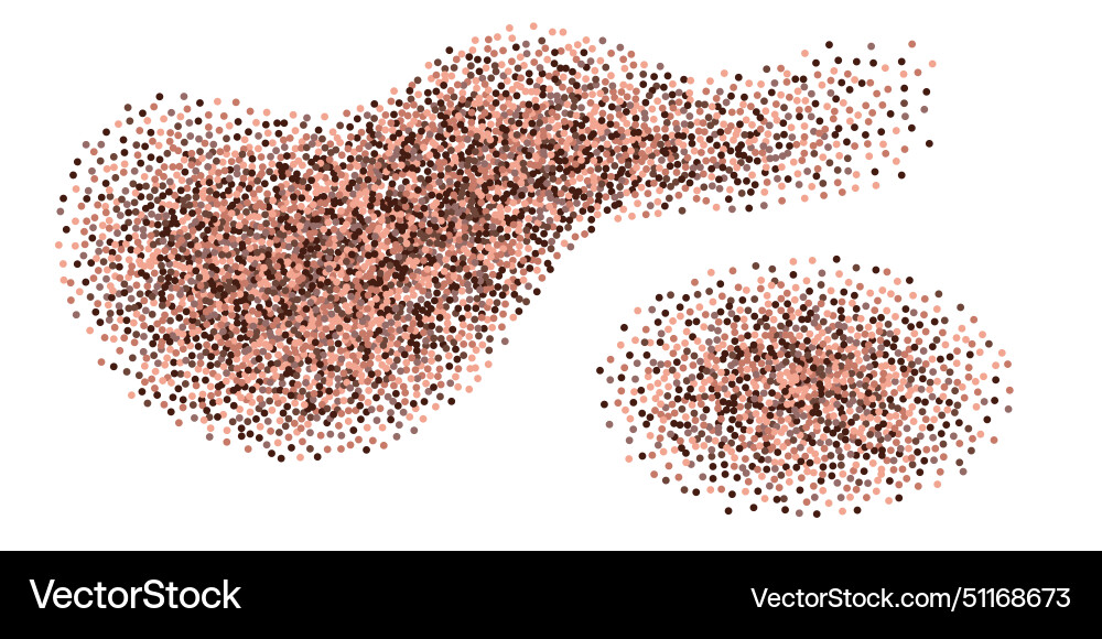 Cocoa or chocolate powder splash dust particles Vector Image