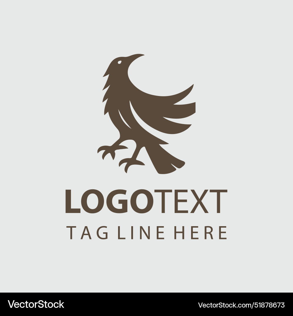Crow logo Royalty Free Vector Image - VectorStock