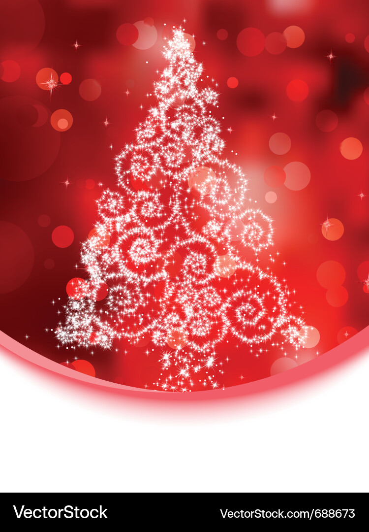 Elegant Christmas Tree Royalty Free Vector Image