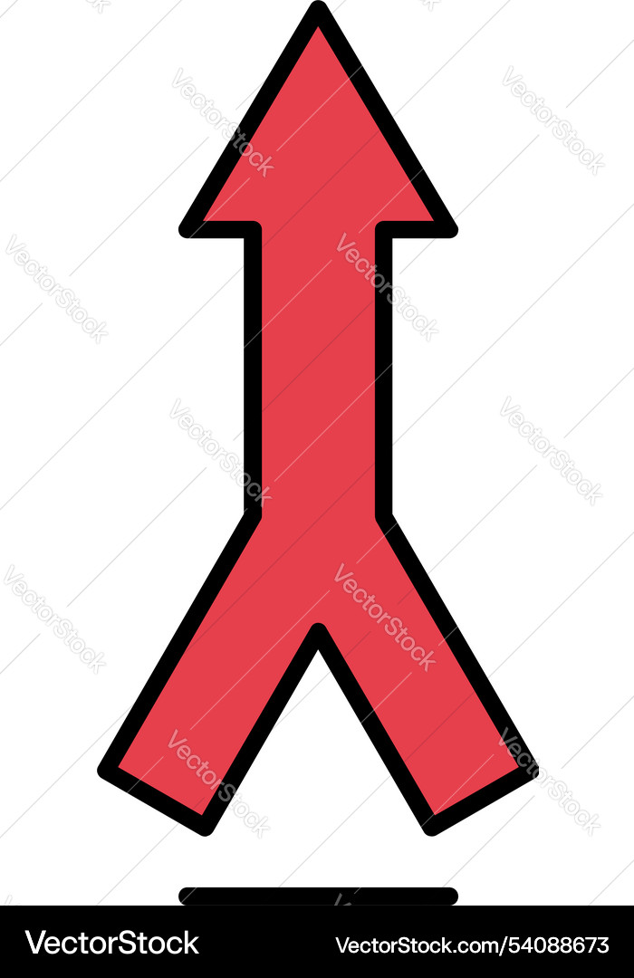 Merging line filled icon design Royalty Free Vector Image