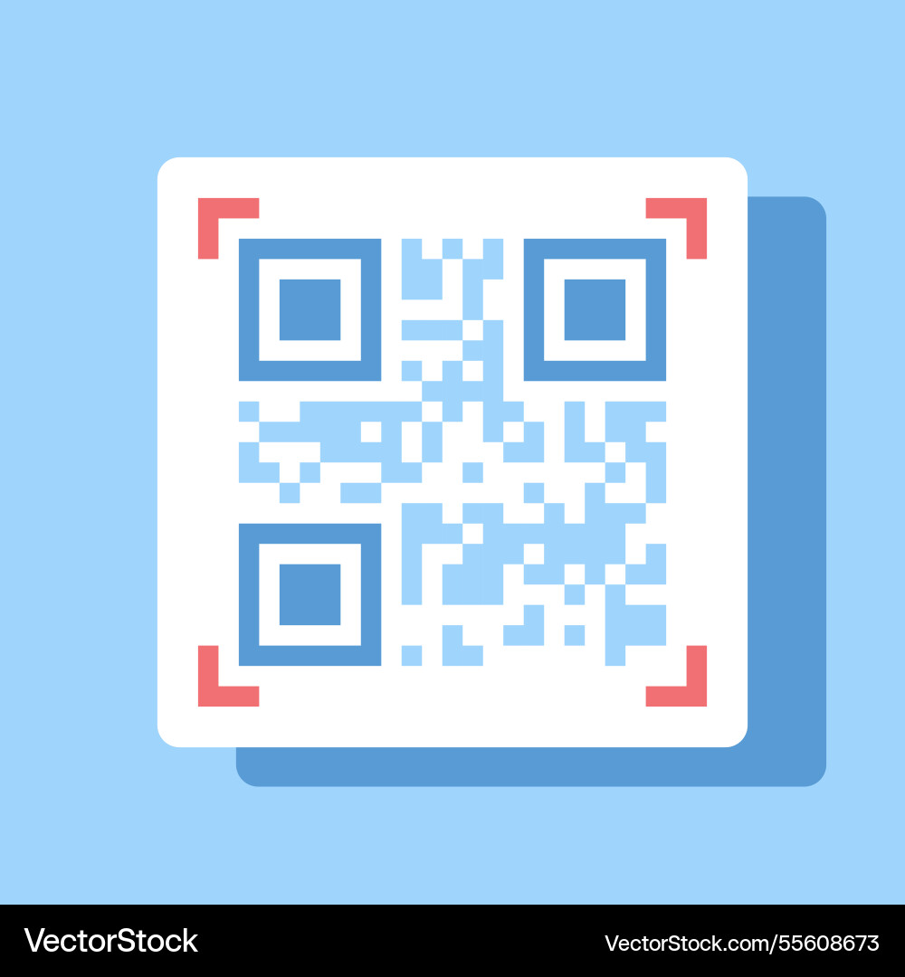 Qr code concept Royalty Free Vector Image - VectorStock