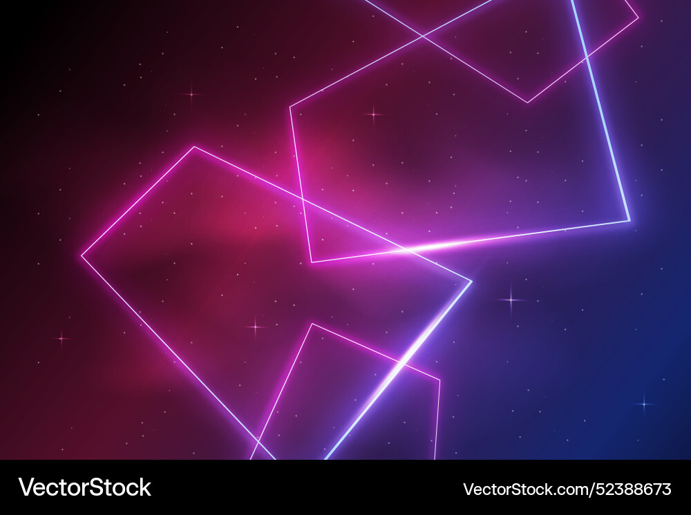 Realistic neon lights background Royalty Free Vector Image