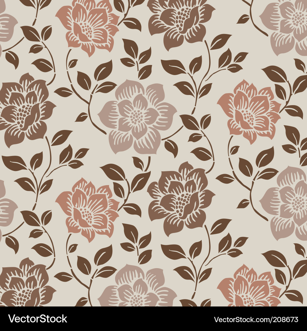 Rose pattern Royalty Free Vector Image - VectorStock