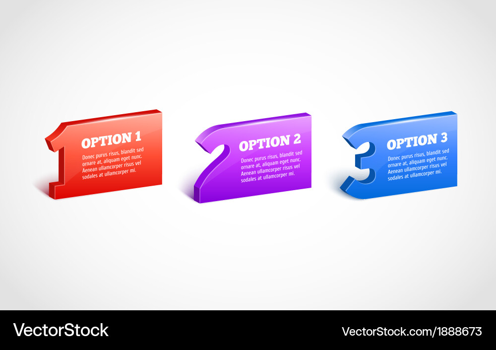 Three Dimensional Number Background Royalty Free Vector