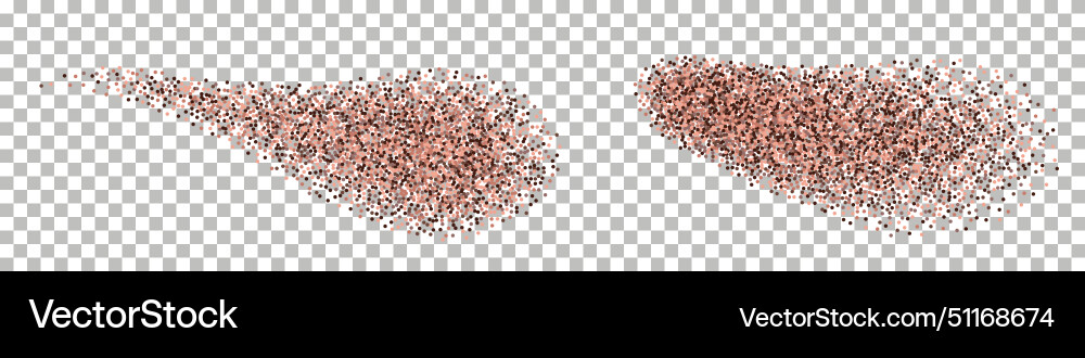 Cocoa or chocolate powder splash dust particles Vector Image