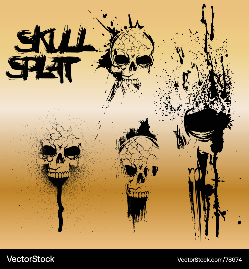Crack Skull Vector Images (over 1,600)