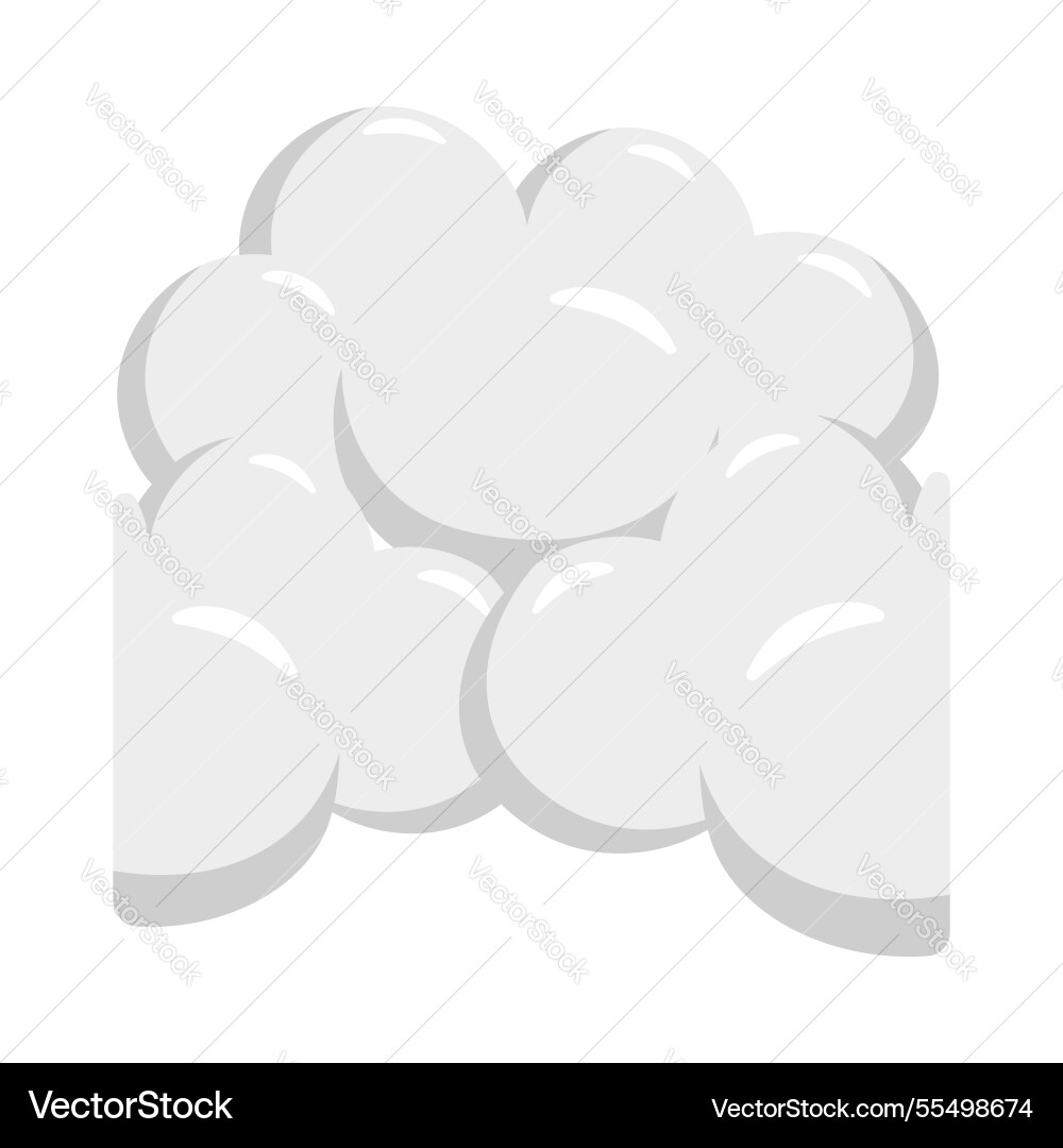 Fog sign emoji icon symbol Royalty Free Vector Image
