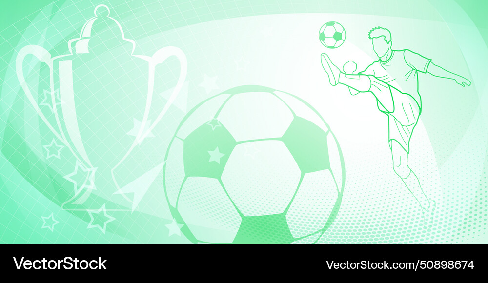 Football themed background Royalty Free Vector Image
