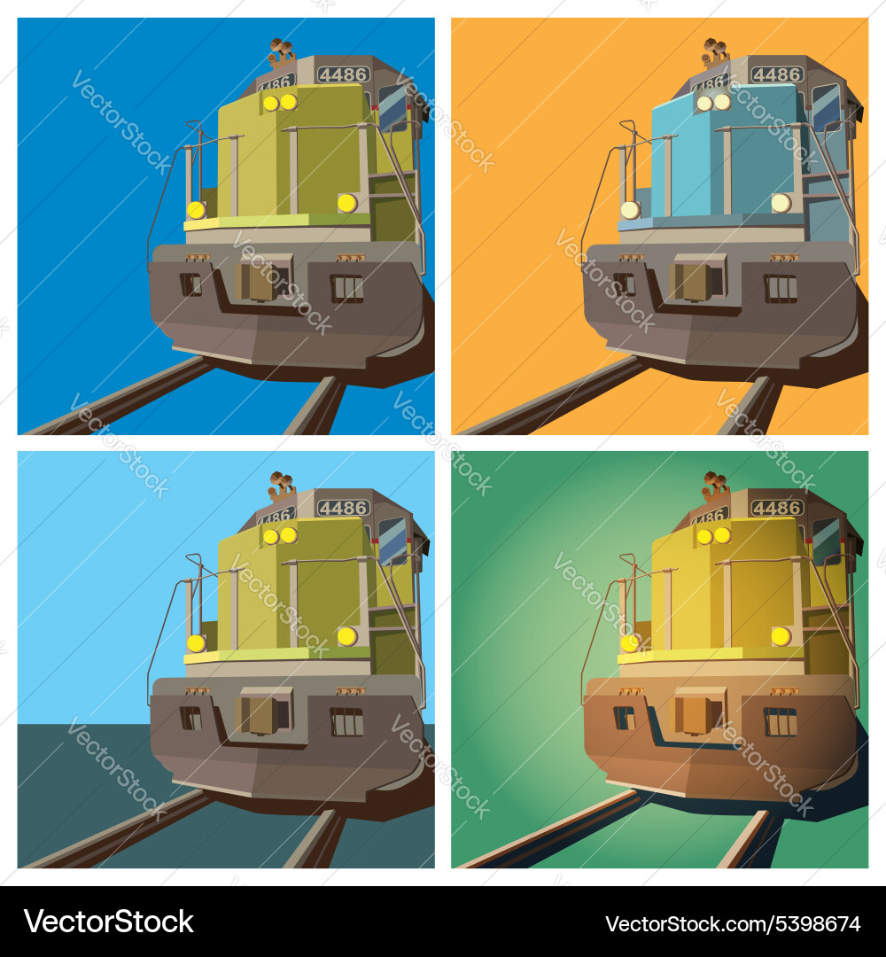 Locomotive Royalty Free Vector Image - VectorStock