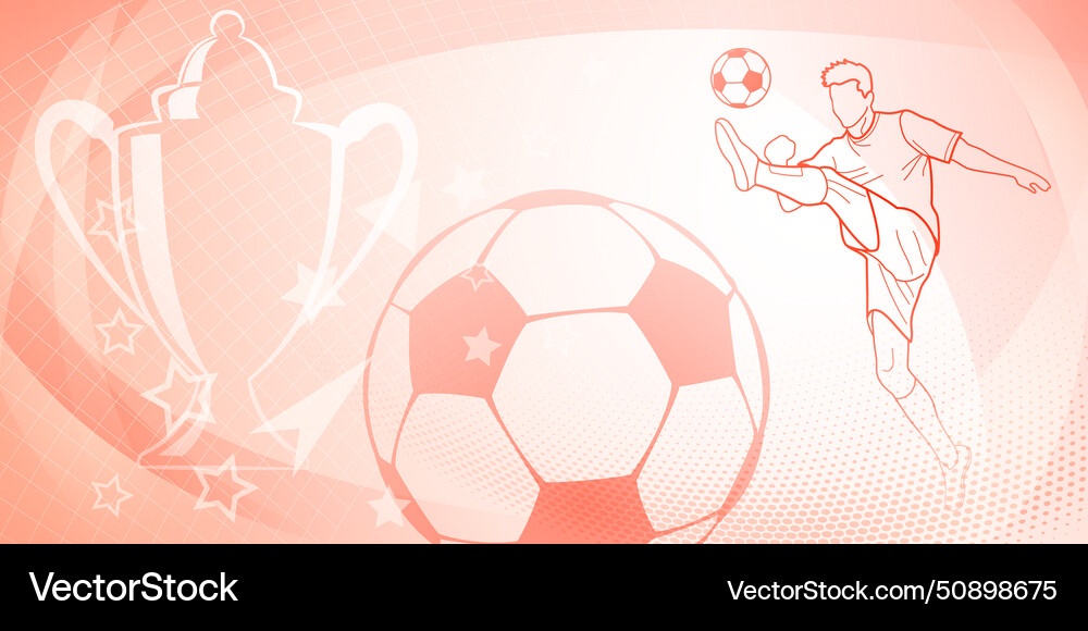 Football themed background Royalty Free Vector Image