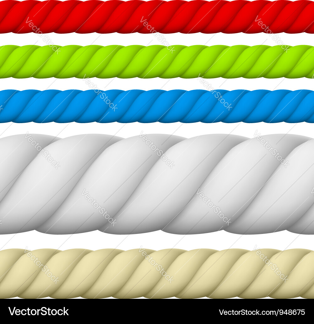 Rope Variety Royalty Free Vector Image - VectorStock