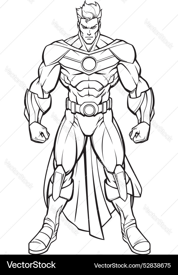 Vigilant valor emblematic superhero symbol caped Vector Image