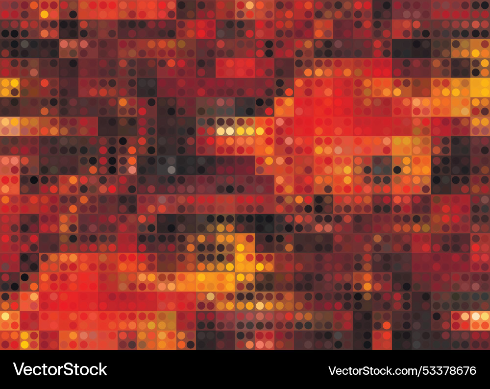 Abstract flowing lava digital pixel image Vector Image