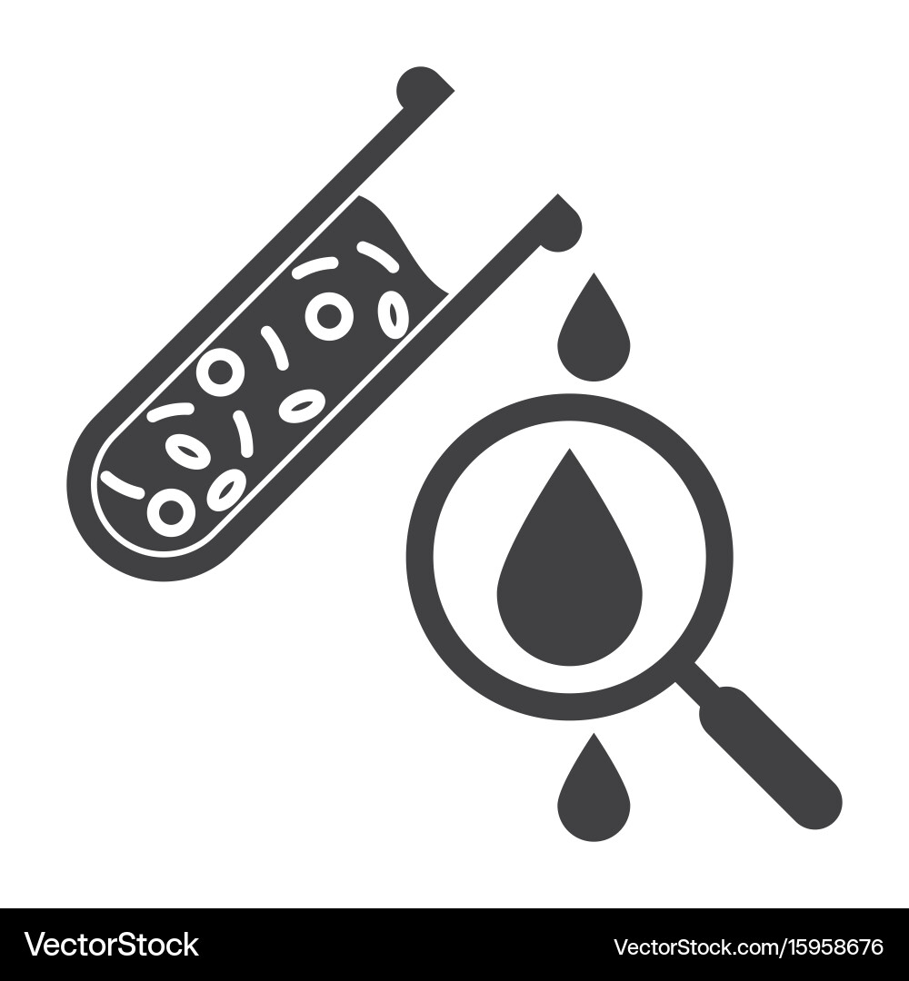 Hematology icon Royalty Free Vector Image - VectorStock