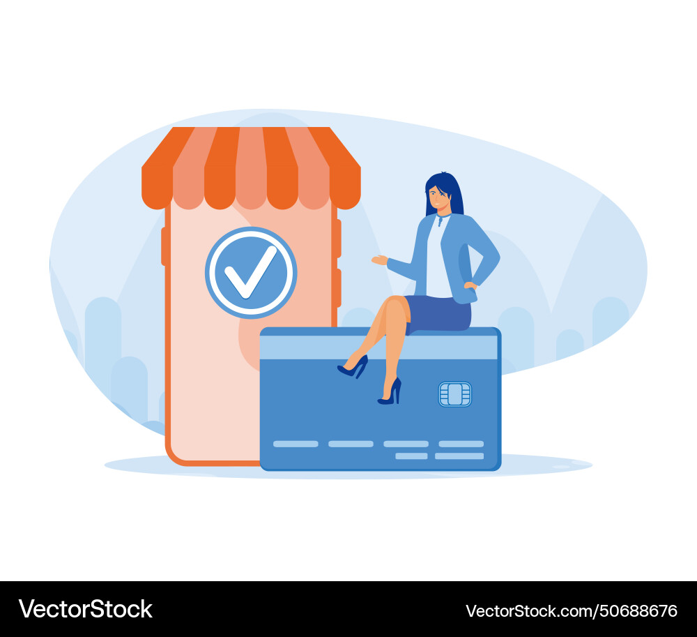 Payment methods concept cash and electronic Vector Image