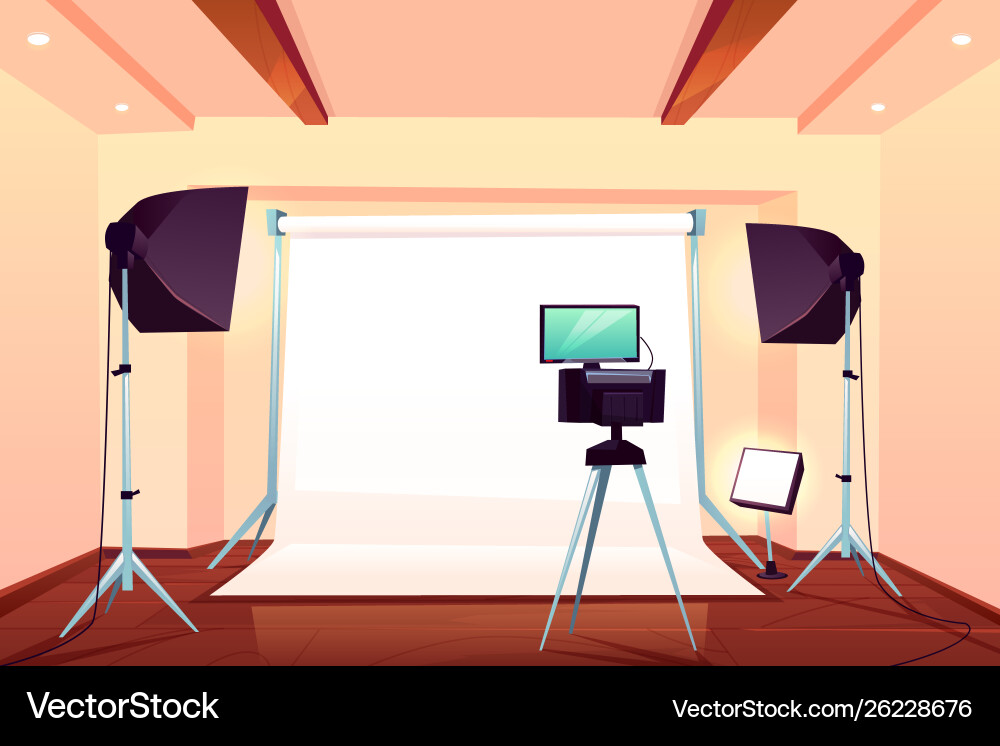 Professional Photo Studio Royalty Free Vector Image