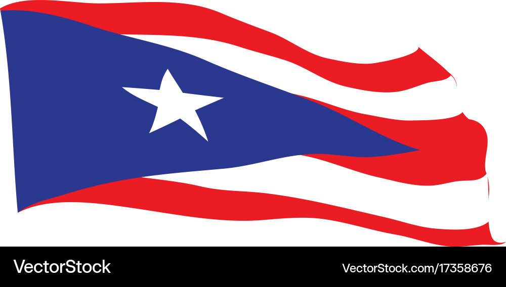 Puerto Rico Flag Royalty Free Vector Image - VectorStock