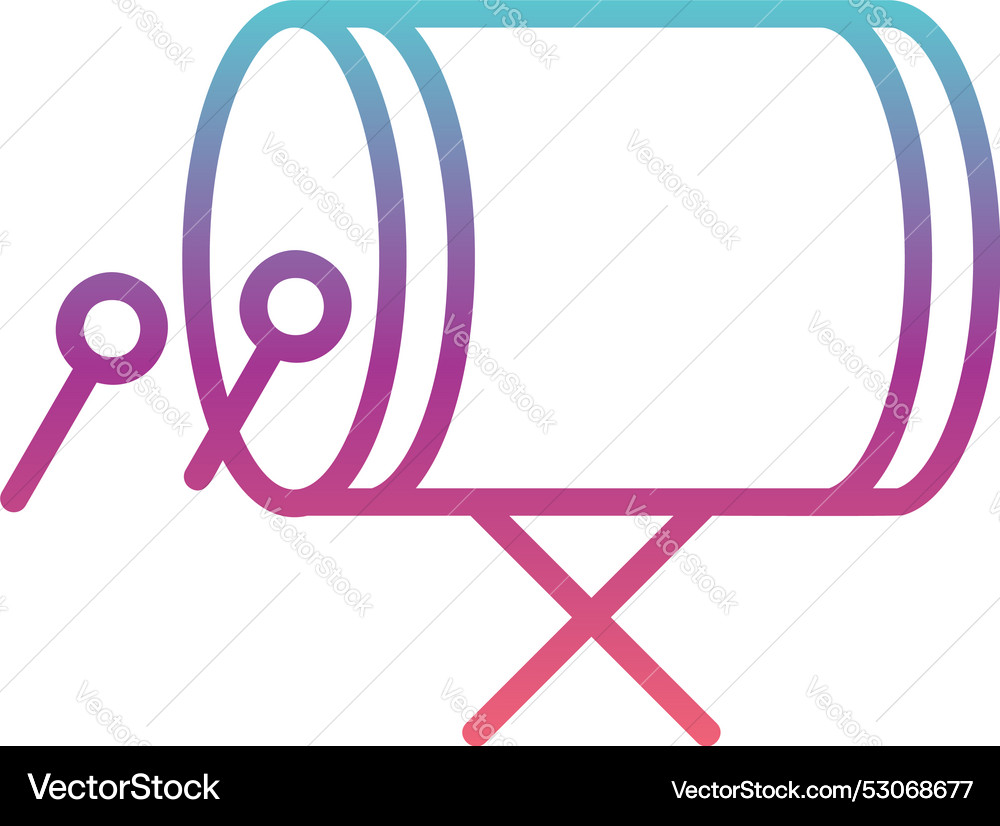 Bedug line gradient design Royalty Free Vector Image