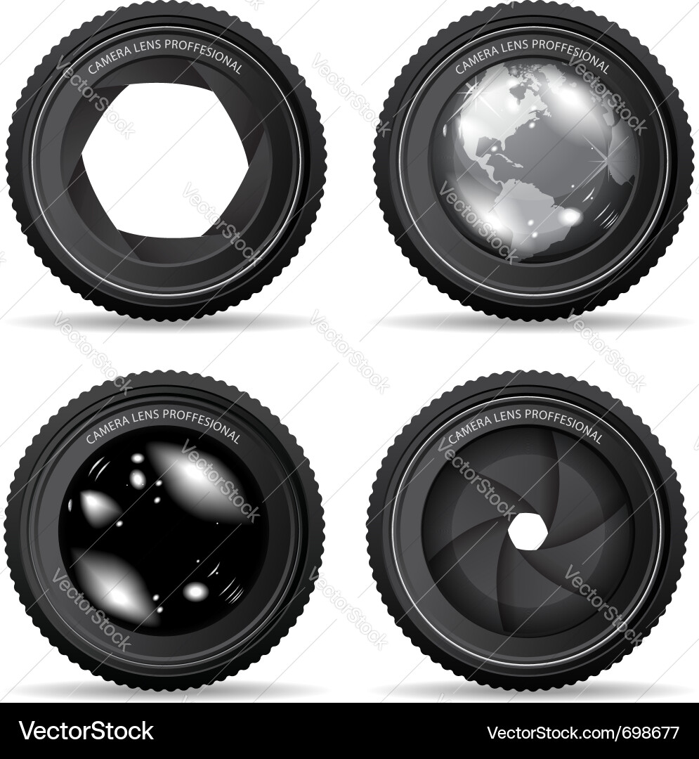 Camera lense Royalty Free Vector Image - VectorStock