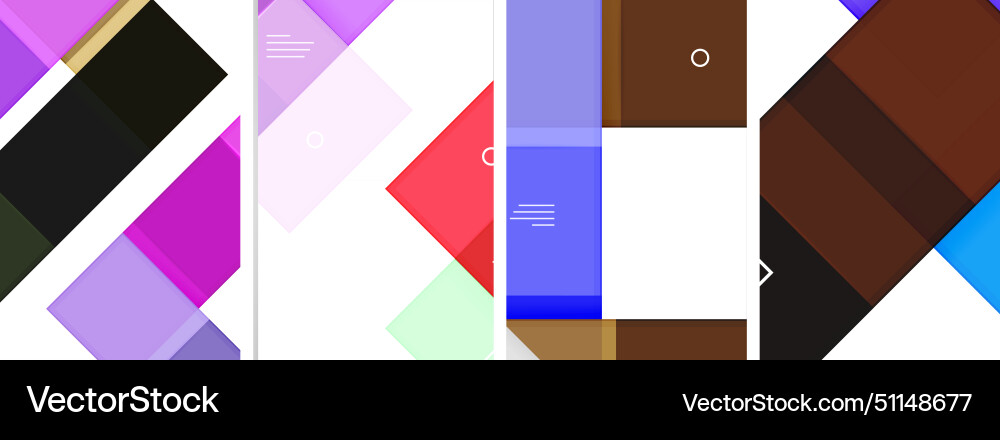 Colorful squares in various shades and patterns Vector Image