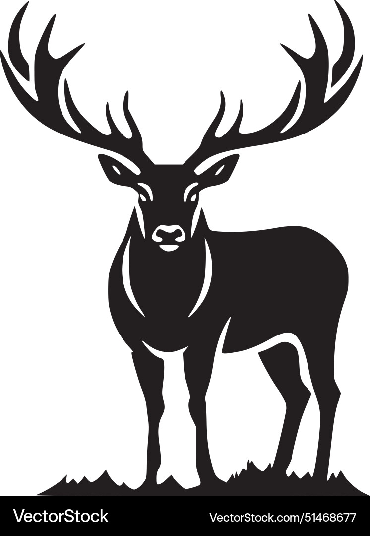 Dear - minimalist and simple silhouette Royalty Free Vector