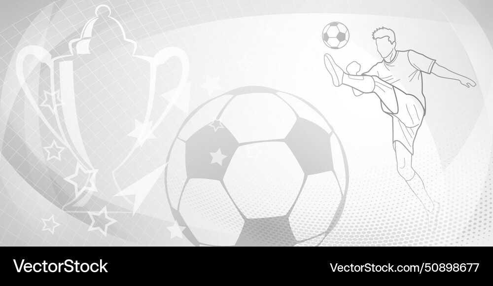 Football themed background Royalty Free Vector Image