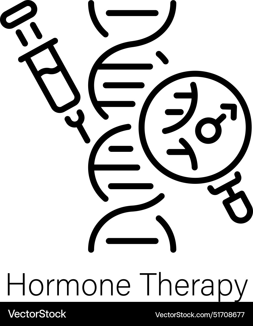 Hormone therapy Royalty Free Vector Image - VectorStock