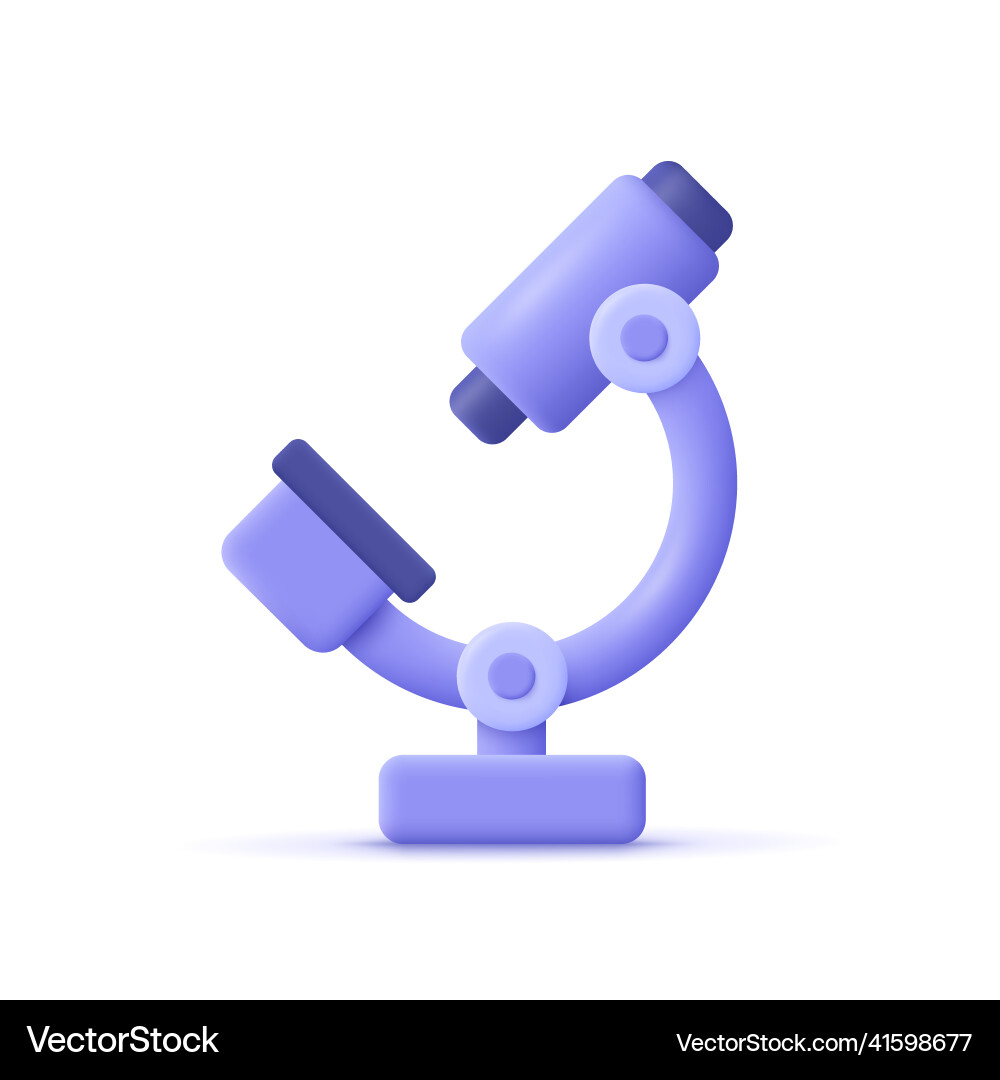 Microscope chemistry pharmaceuticals Royalty Free Vector