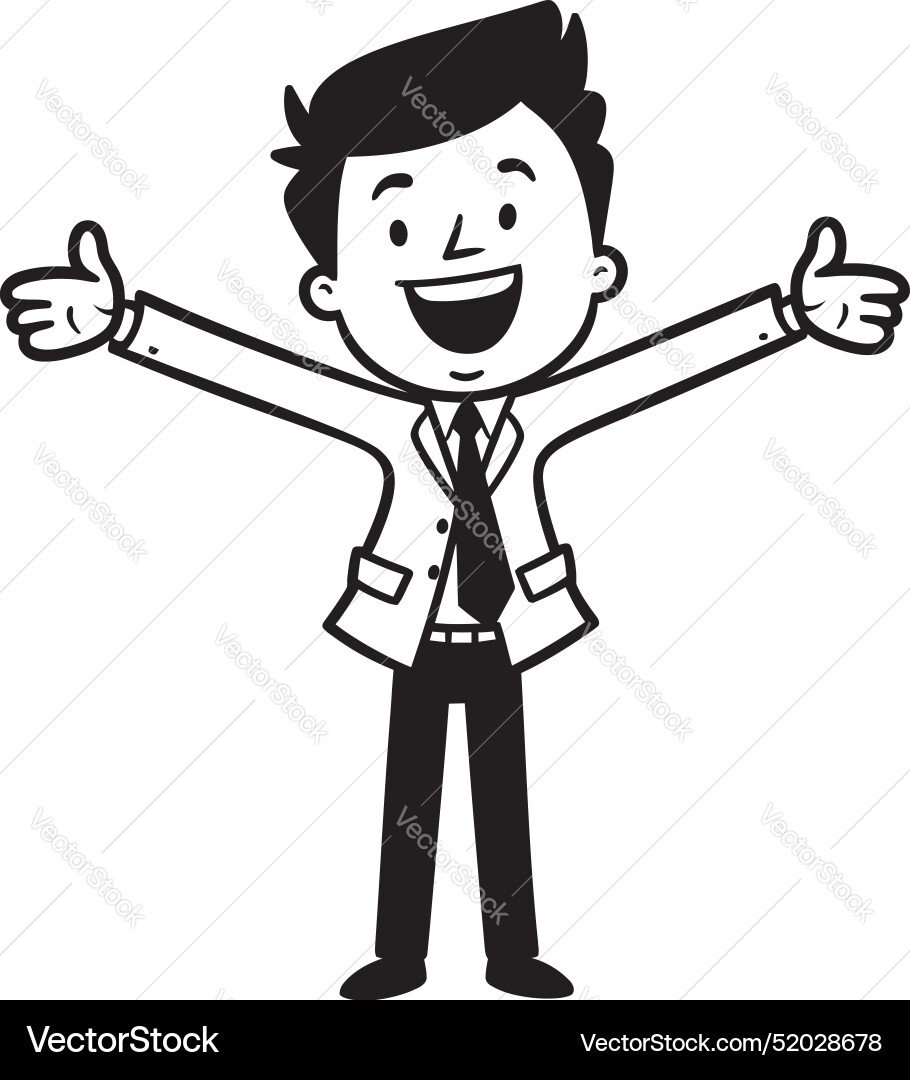 Blissful corporate director black logo featuring Vector Image