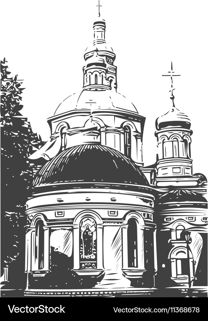 Christian temple Royalty Free Vector Image - VectorStock