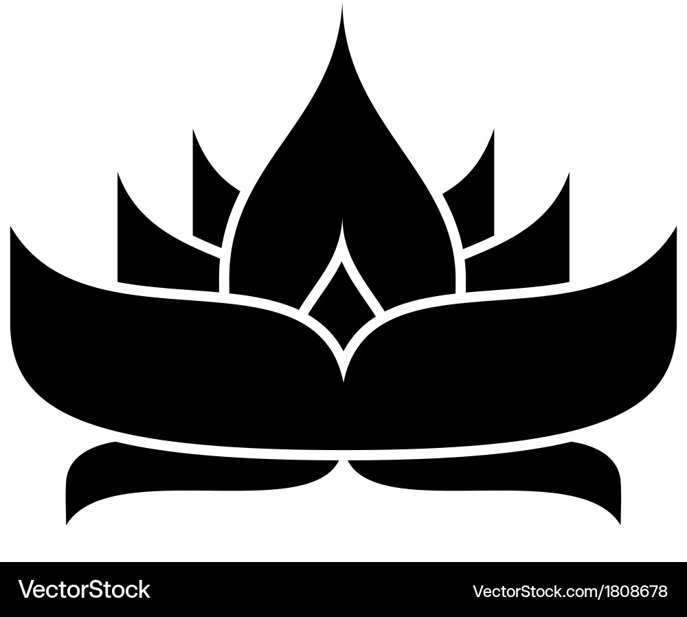 Lotus flower Royalty Free Vector Image - VectorStock