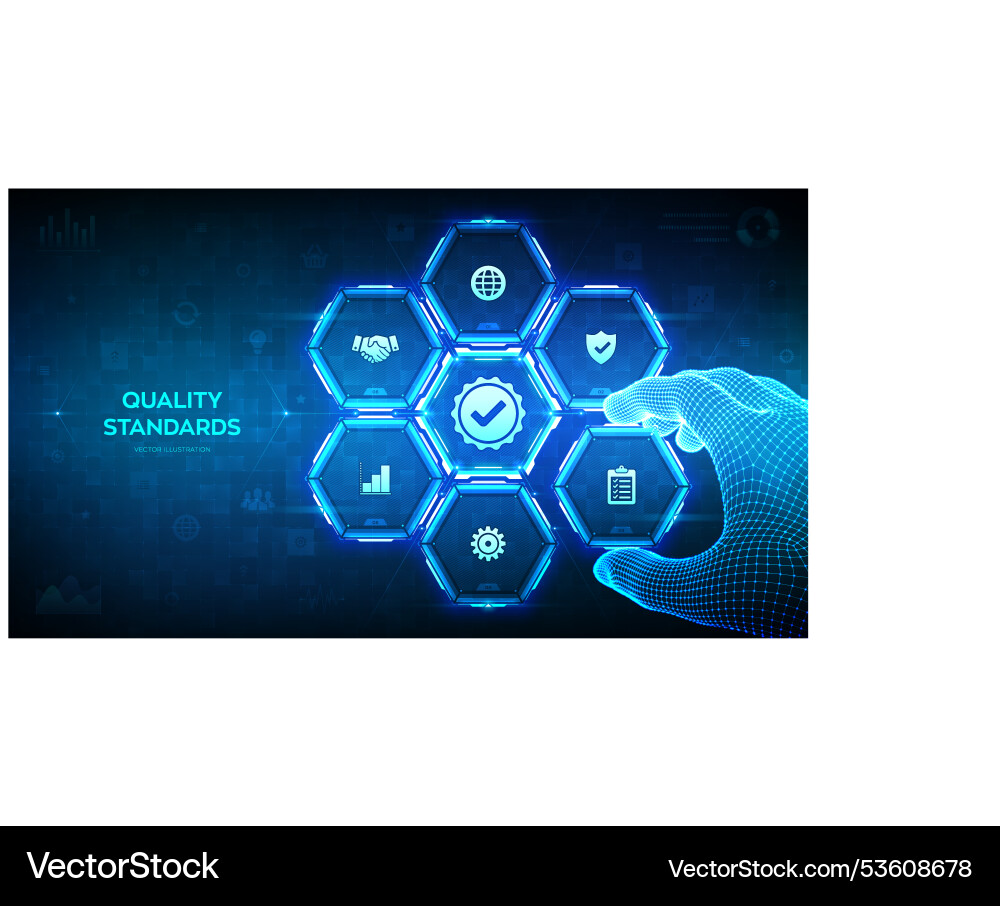 Quality control standards Royalty Free Vector Image