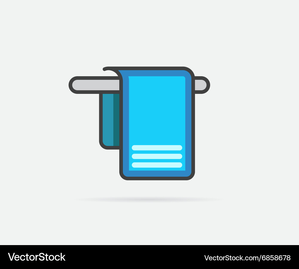 Towel can be used as logo or icon Royalty Free Vector Image