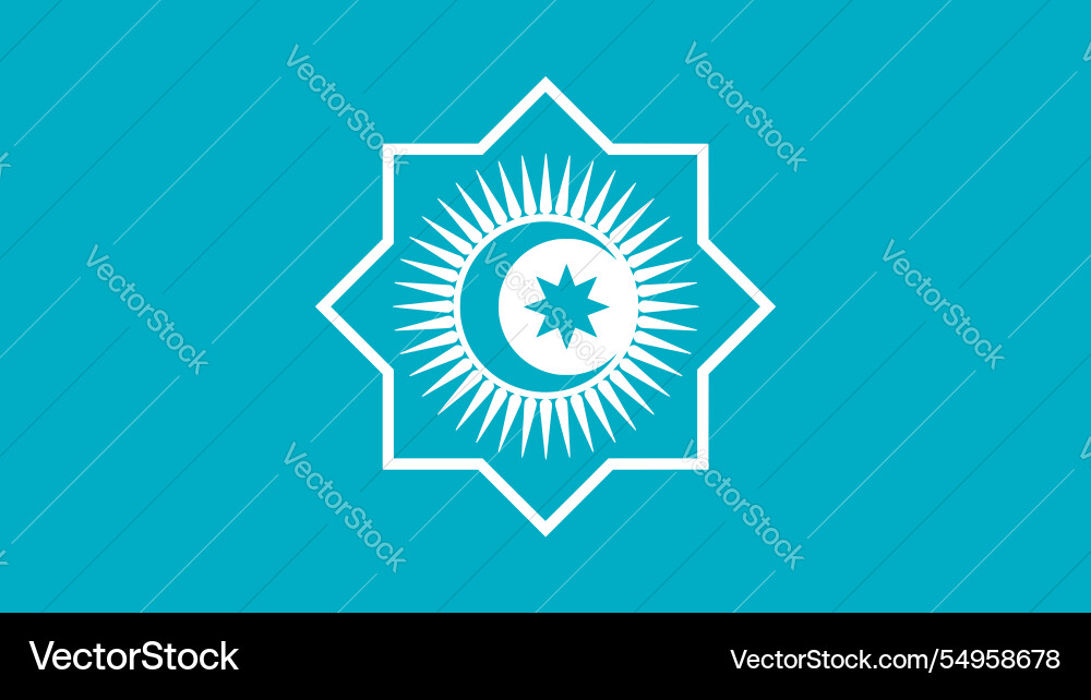 Turkic council flag Royalty Free Vector Image - VectorStock