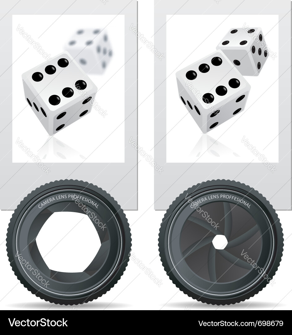 Camera Lens Aperture Royalty Free Vector Image