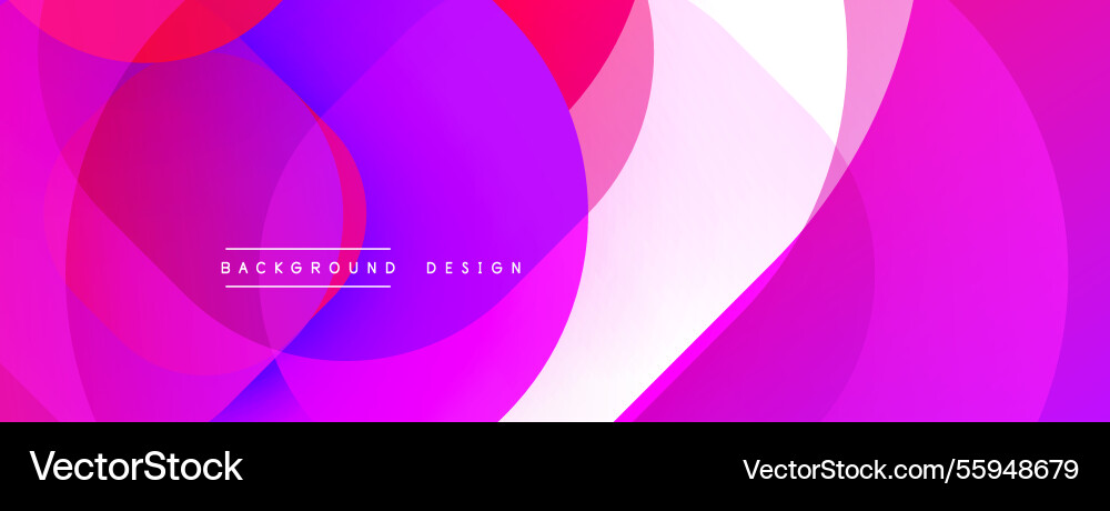 Circular abstract design with overlapping Vector Image