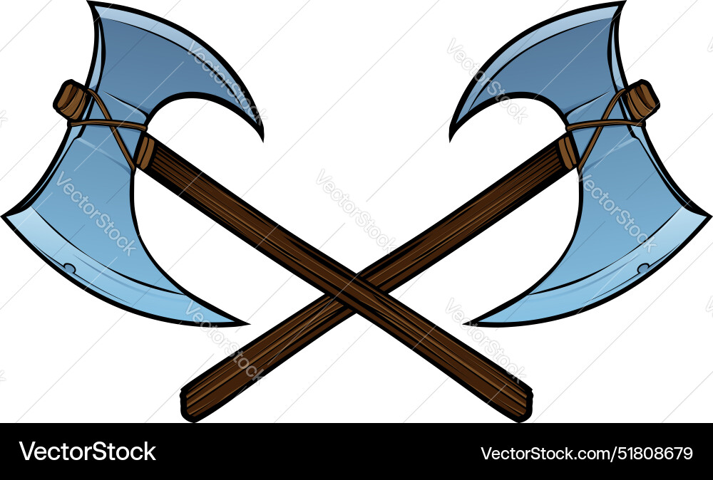 Crossed axes graphic Royalty Free Vector Image