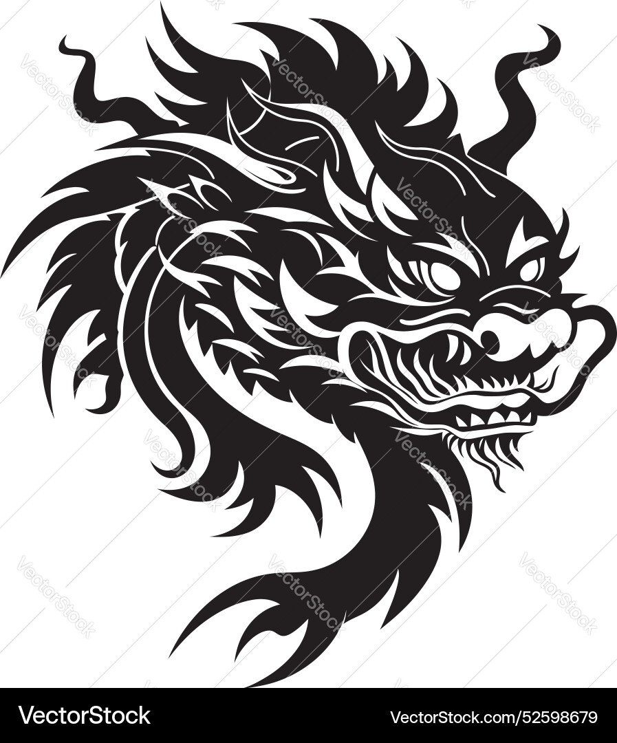 Dragons blessing icon for chinese new year Vector Image